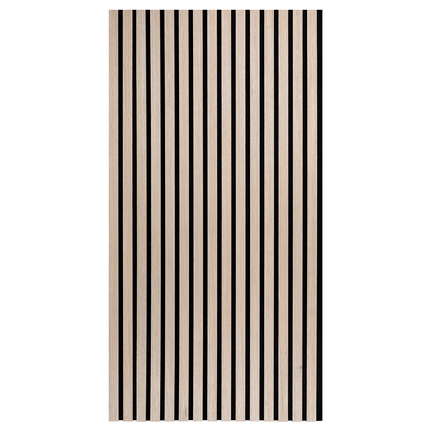 Lote de 1 paneles acústicos autoadhesivos para pared listones MDF ...