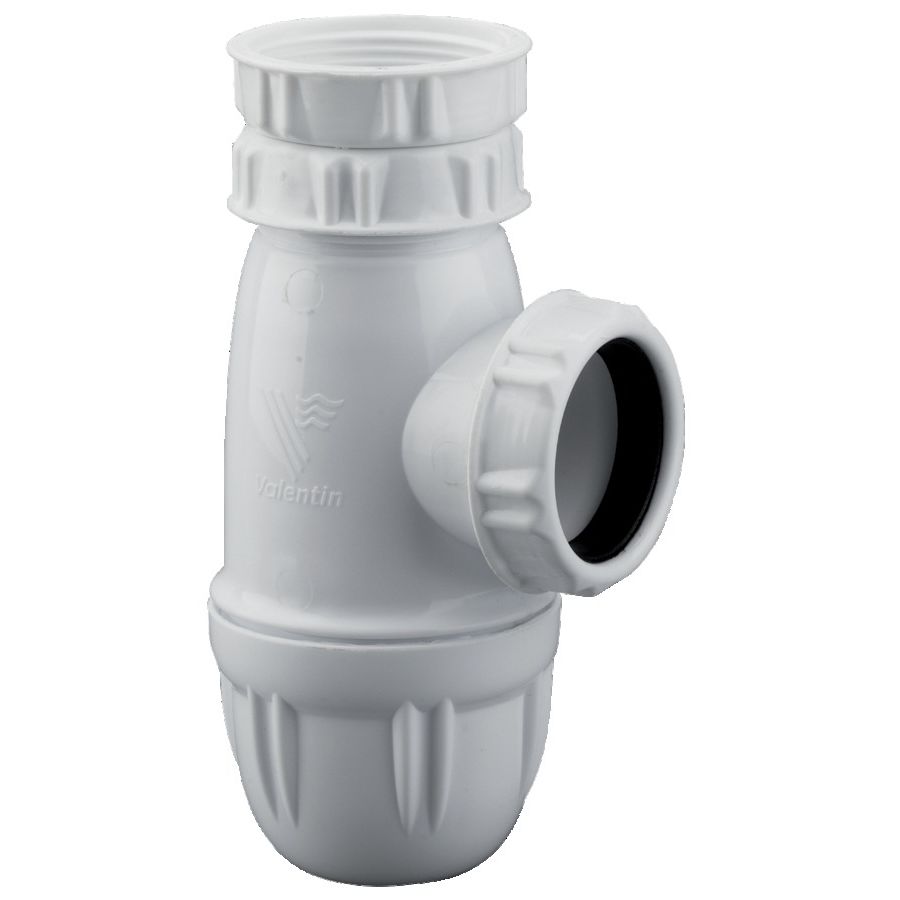Siphon evier réglable sortie D40 plastique blanc - VALENTIN ...