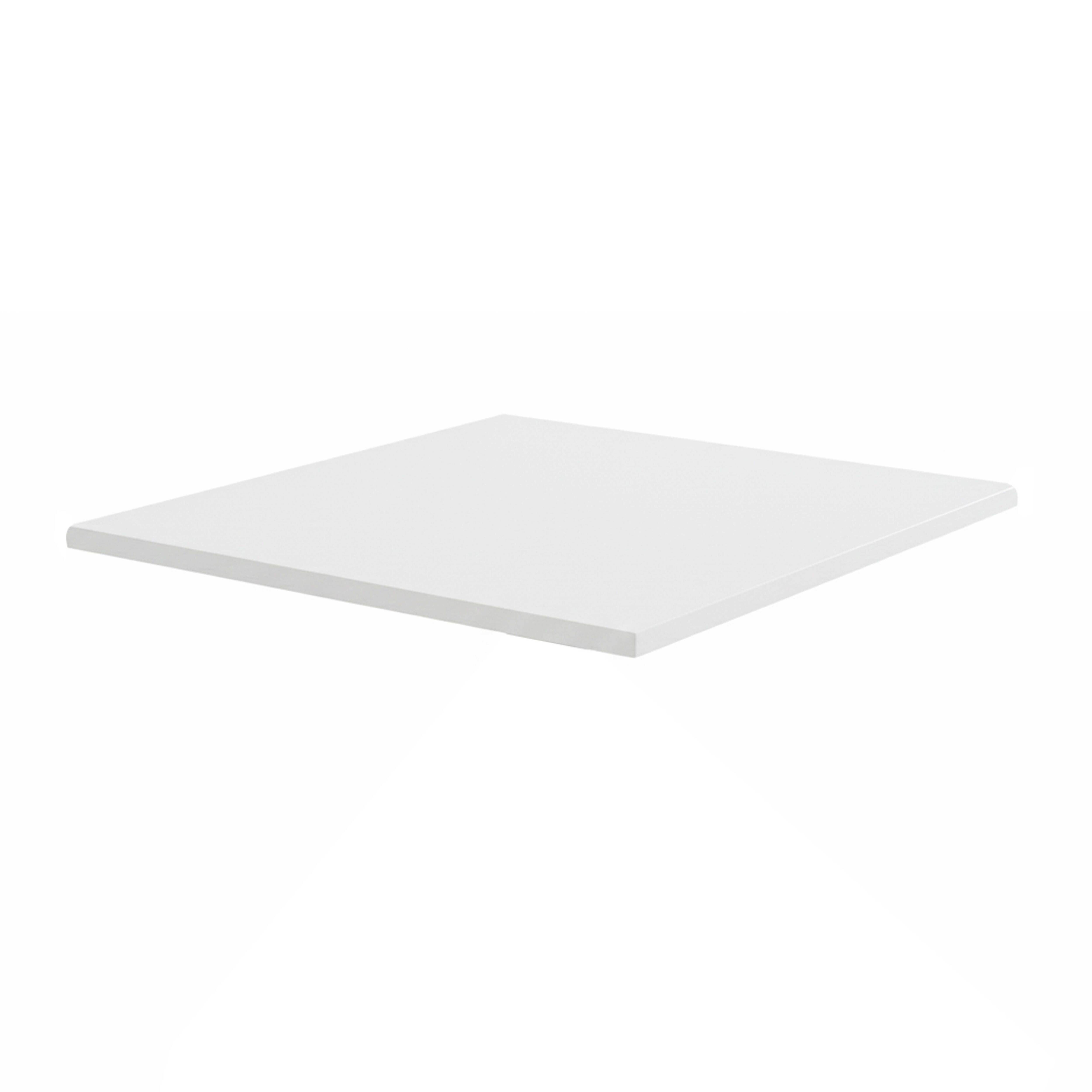 Plateau de table carré stratifié 60 x 60 cm blanc | Leroy Merlin