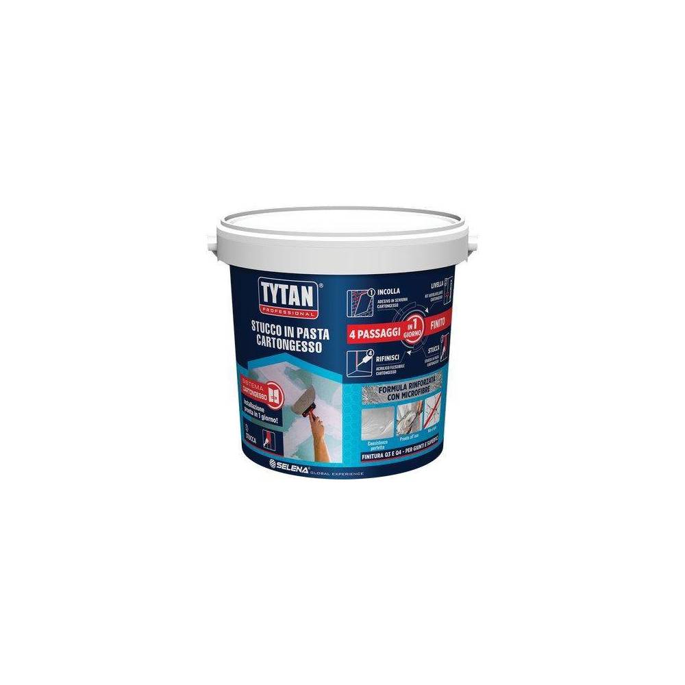MASTIC EN PÂTE POUR PLAQUES DE PLÂTRE FIBRÉES BLANCHES TYTAN 5,0 KG ...