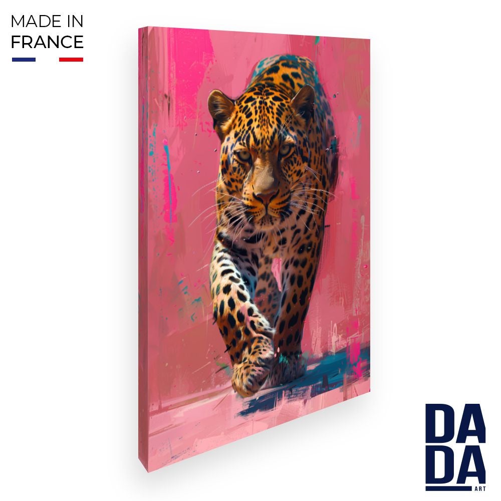 Toile murale Léopard majestueux / 75x112cm / Fabriqué en France ...