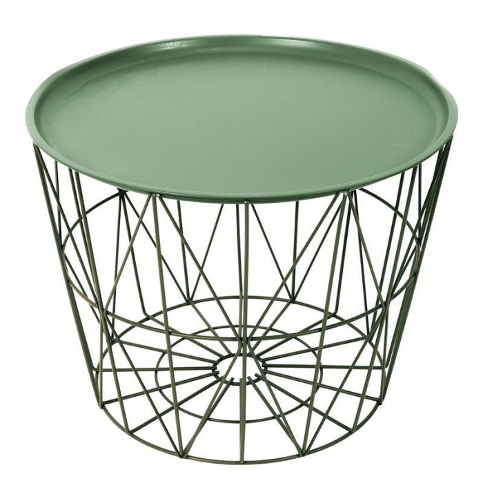 Table d'Appoint Design "Filaire" 52cm Vert | Leroy Merlin