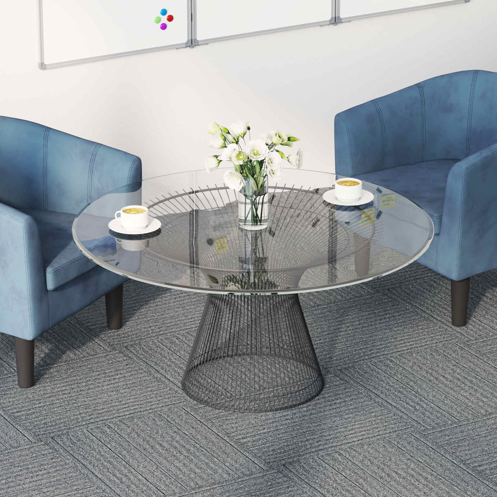 Azulejo de alfombra Gris Claro con Rayas 50 x 50 cm 20 pcs | Leroy Merlin
