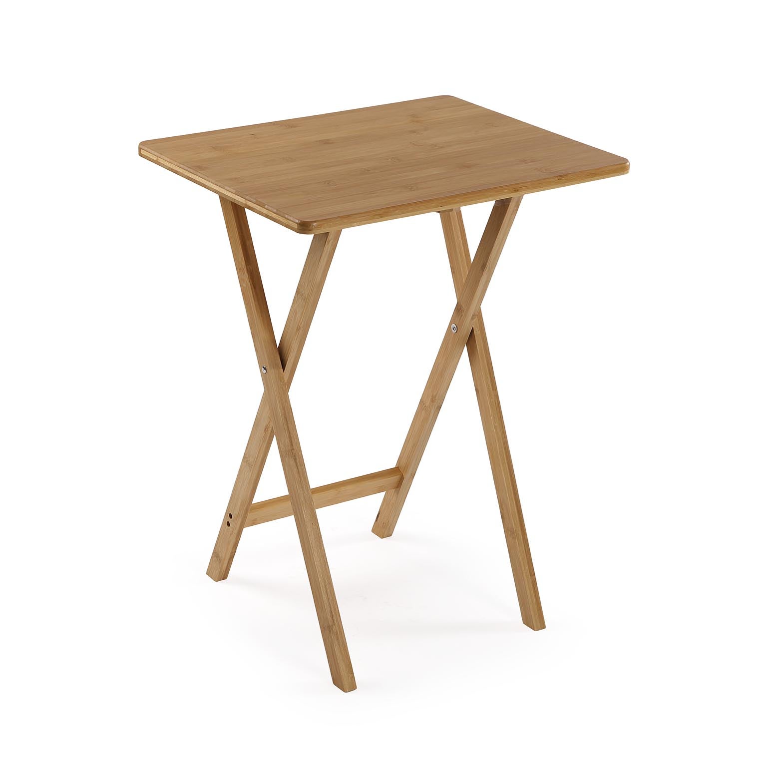 Table d'appoint pliante en bois Versa, style minimaliste, 59 x 40 x 30 cm, MDF et pin, beige ...