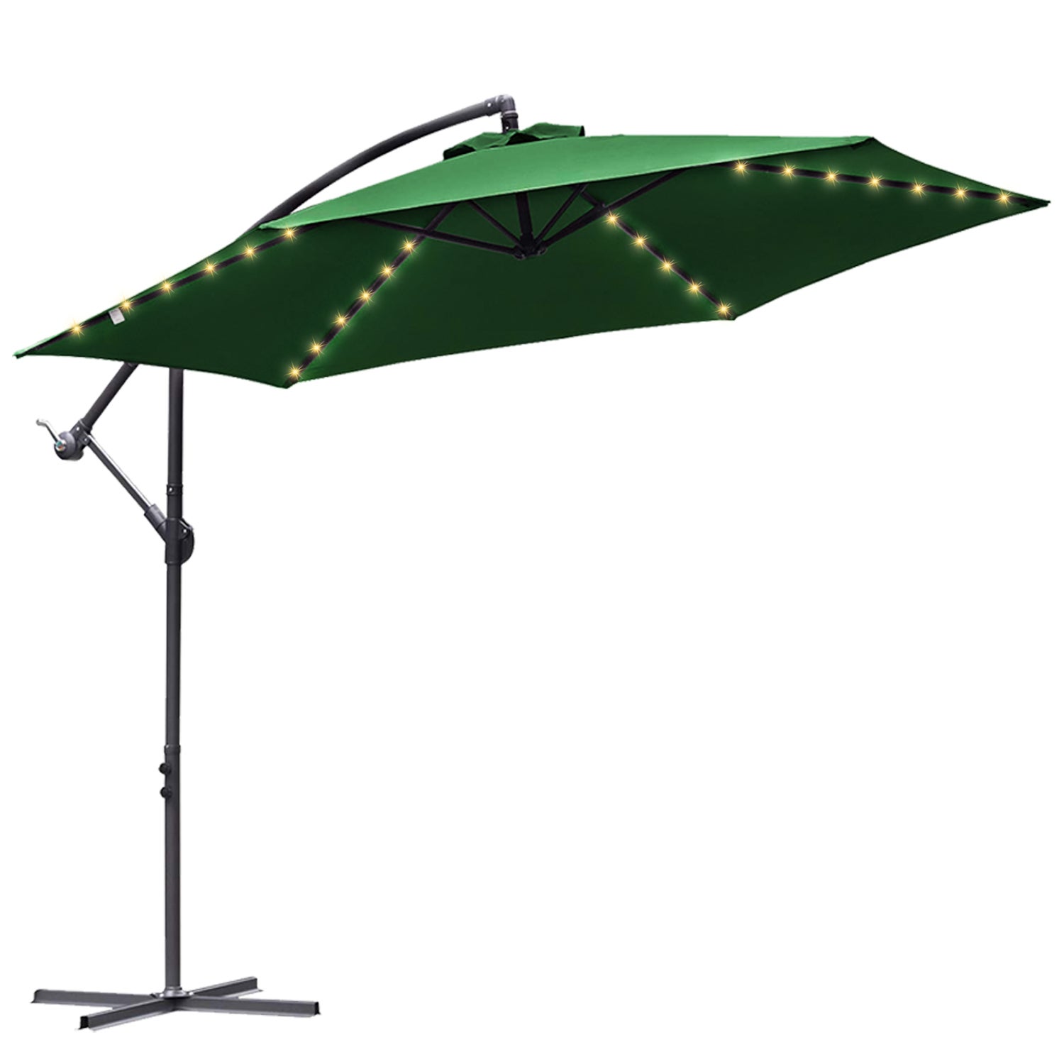 Parasol Ø350cm- parasol jardin, parasol deporté, parasol de balcon avec ...