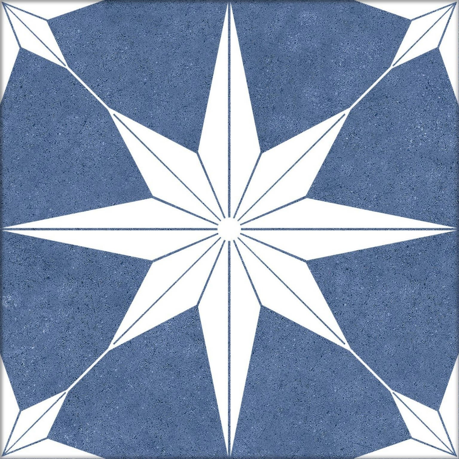 Carrelage Carreaux de ciment eclatia bleu motif 25x25 cm | Leroy Merlin