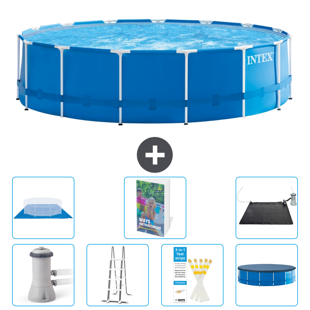 Intex Piscina con struttura Rotonda - 457x122 cm - 8-pezzi S562 | Leroy ...
