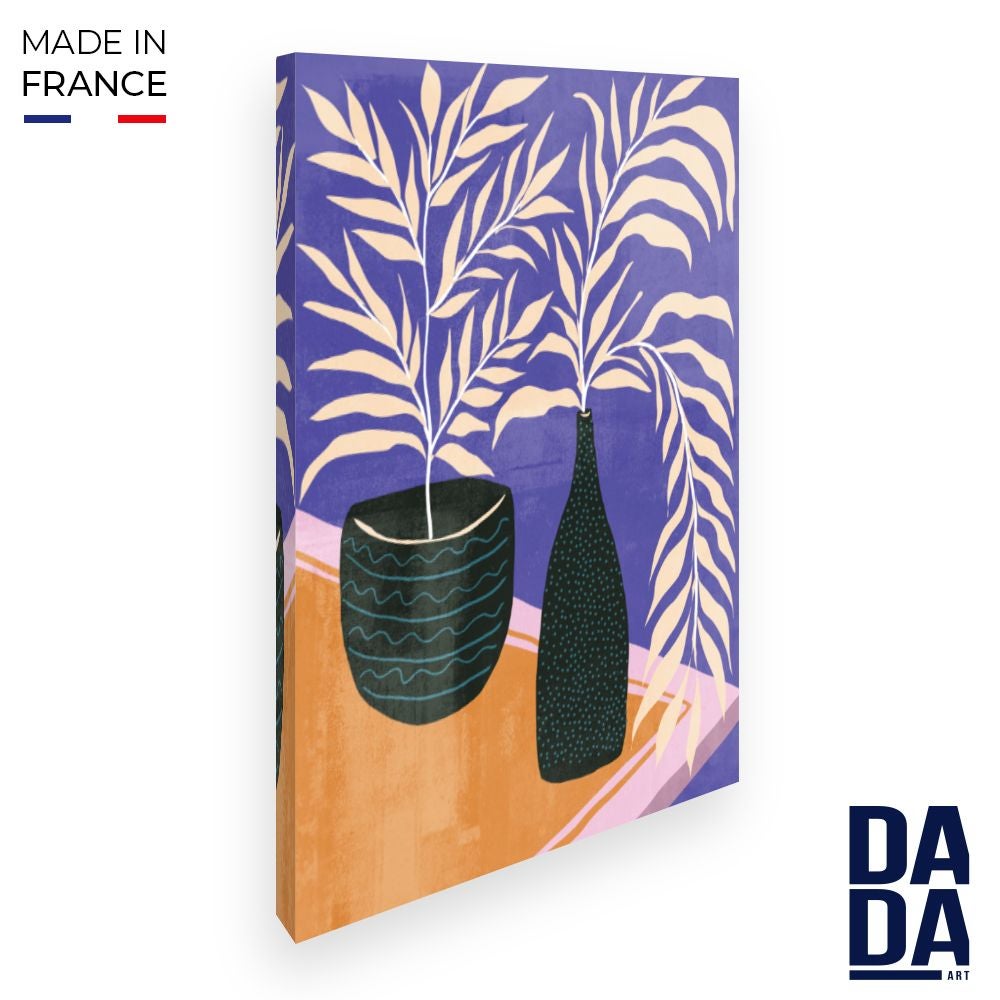 Toile Plantes en pot / 100x140cm / Fabriqué en France / DADA ART ...