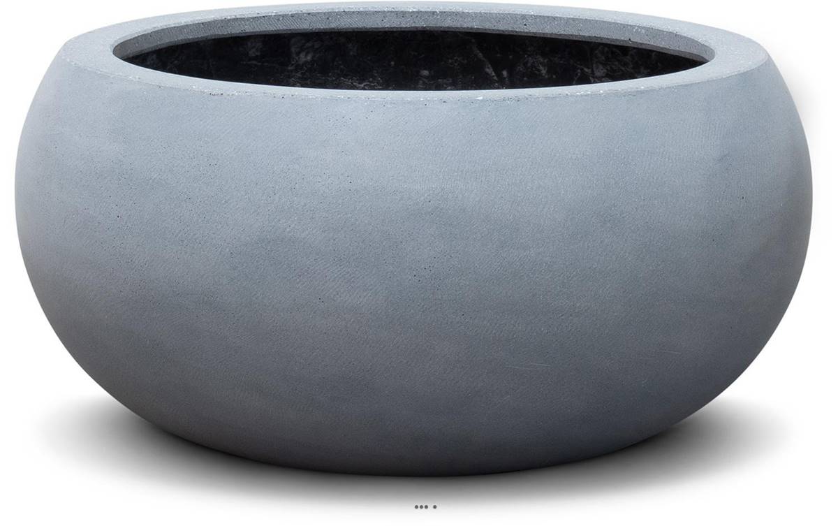 Bac fibres de verre renforcé Ø 40 cm H 18 cm Ext. bol anthracite mat ...