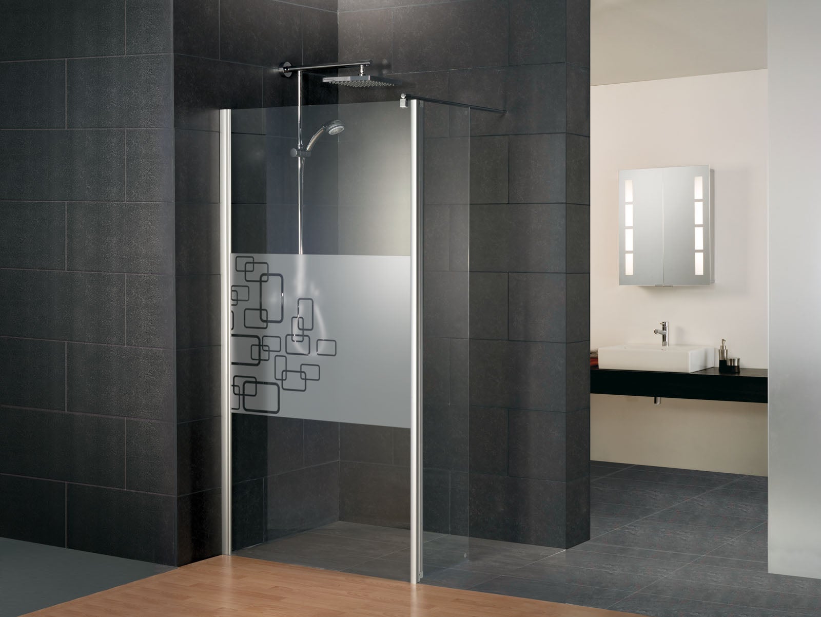 Schulte paroi de douche à l'italienne + déflecteur, 100x30x190 cm ...