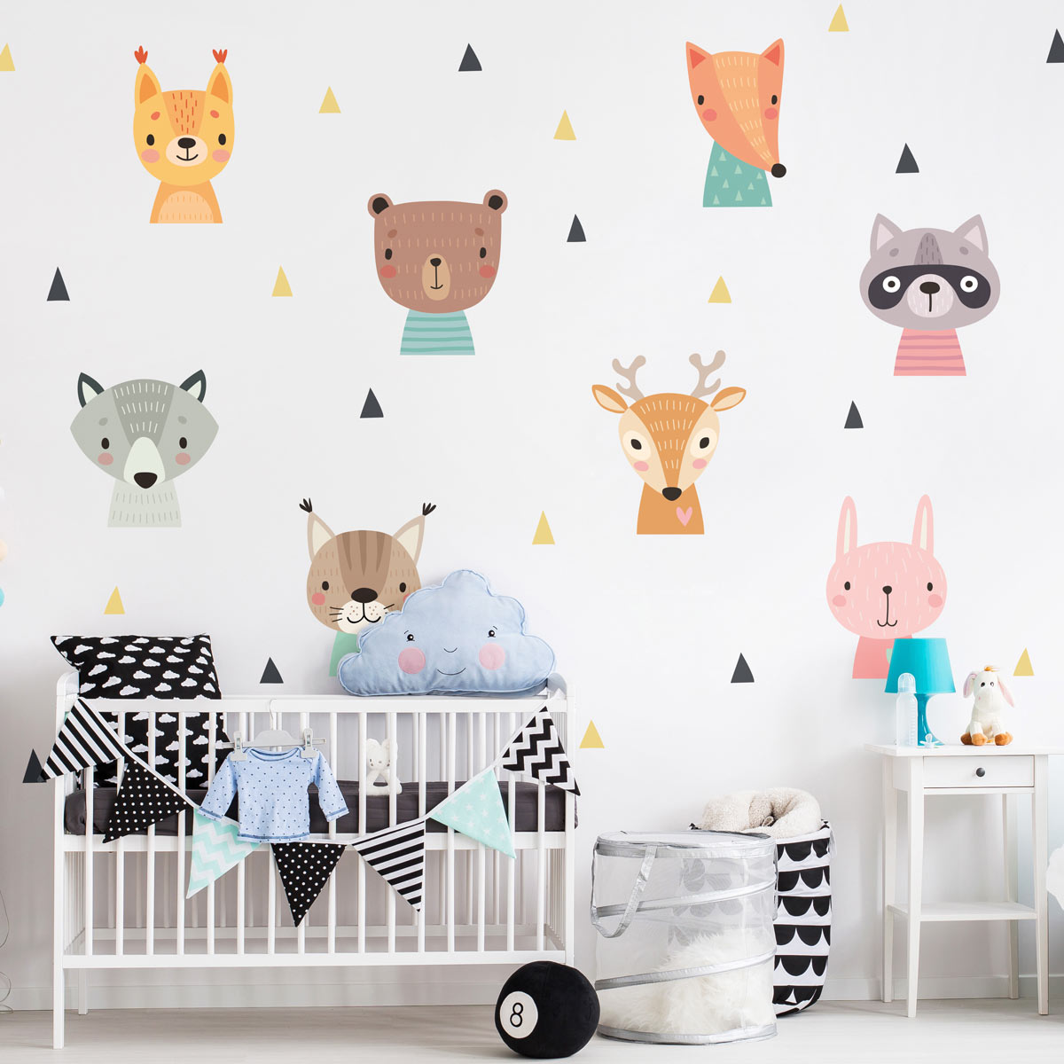 Stickers muraux | Sticker Mural Autocollant - ANIMAUX BÉBÉS DE LA FORÊT ...