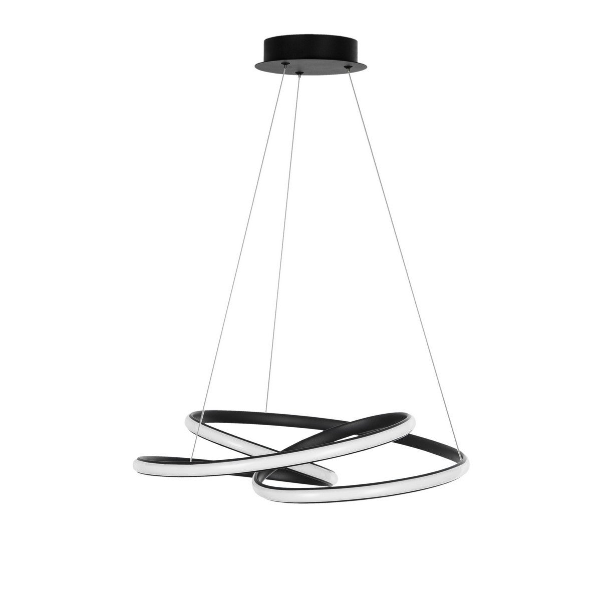Merano Cedar Plafonnier LED Intégré Sandy Noir Aluminium LED 43W 3013Lm ...