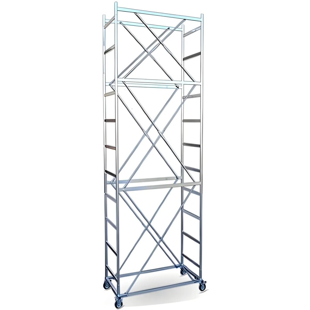 Trabattello Ponteggio Edilizia in Acciaio 4,4 metri con Ruote | Leroy ...
