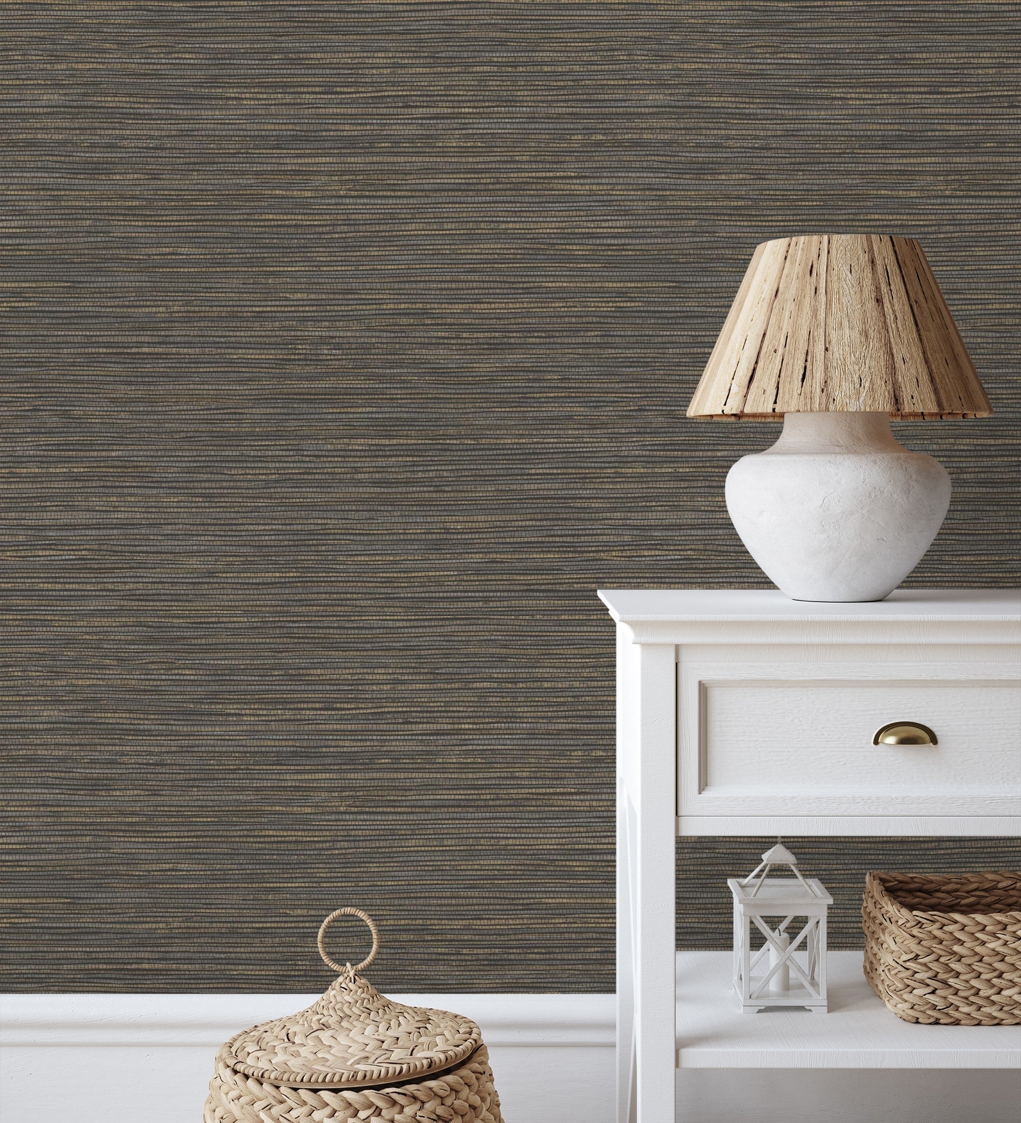 Échantillon DIN A4 de Papier peint vinyle texturé en fibres de chanvre ...