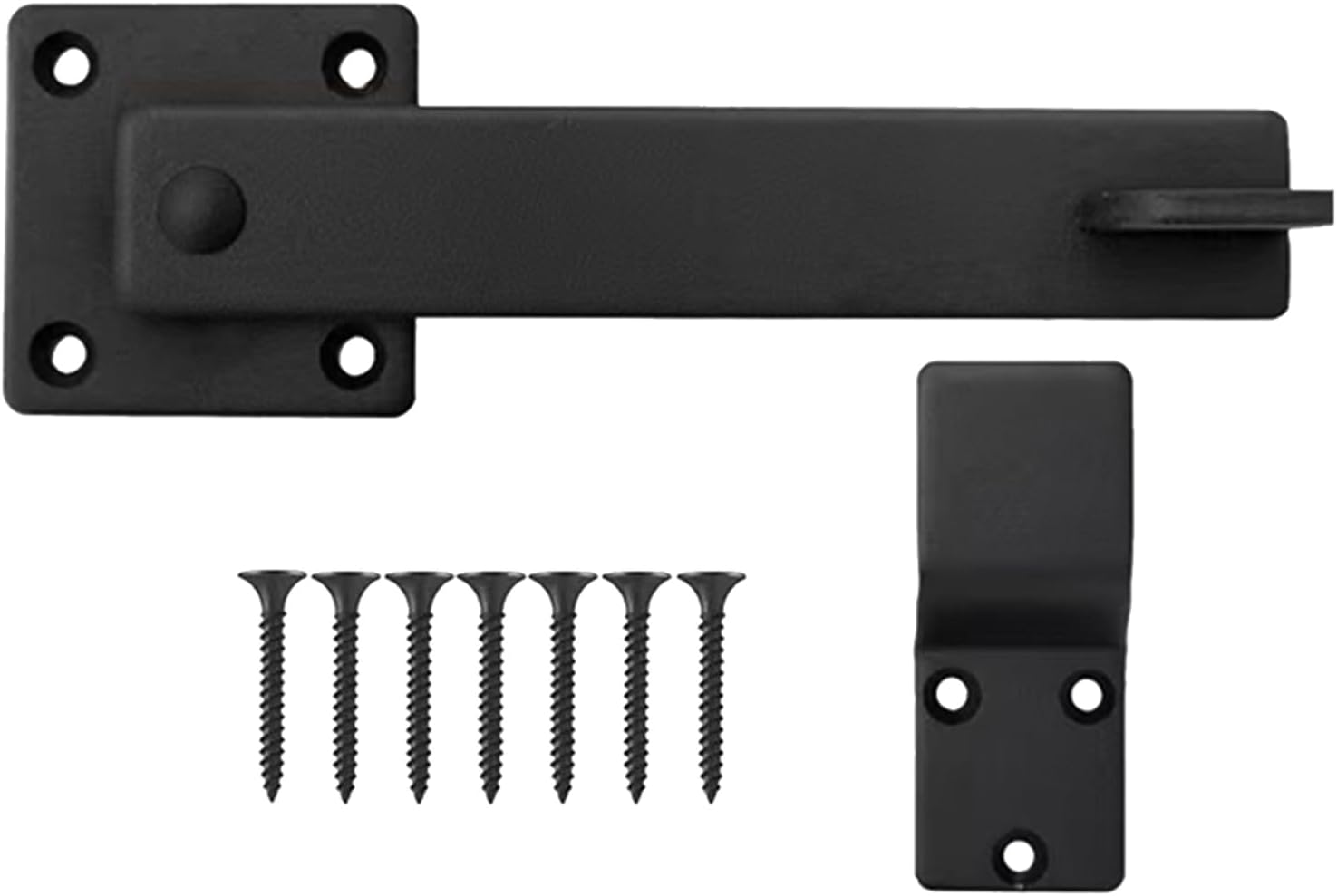 Barn Door Lock, 360° Rotatable Carbon Steel Gate Latch, Wear Resistant ...