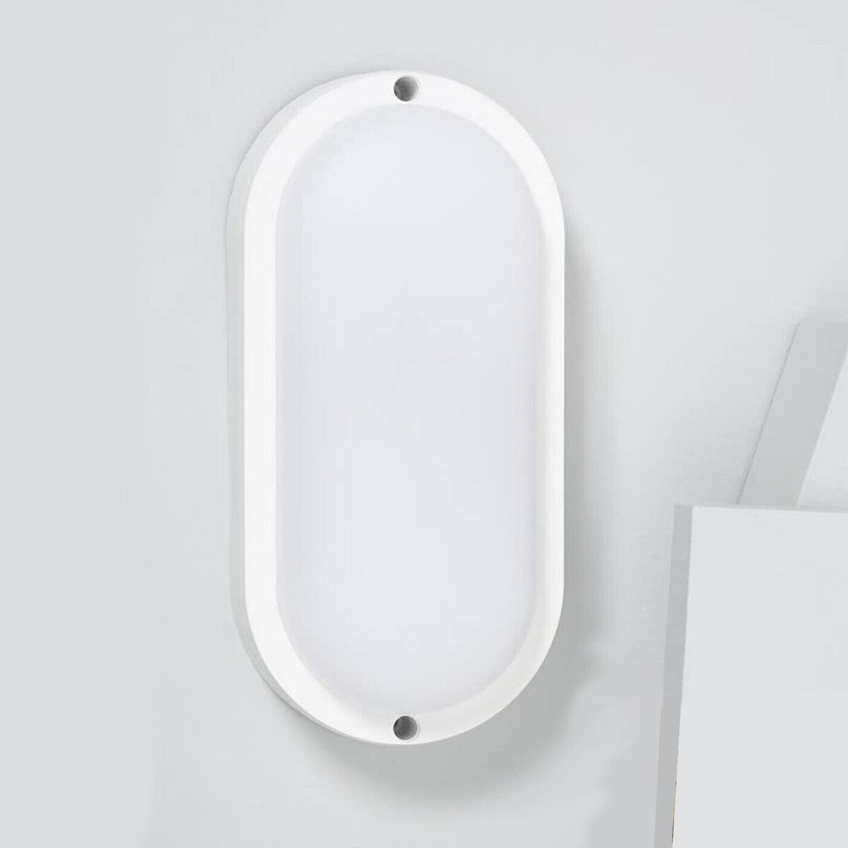 LÁMPARA DE PARED LED OVALADA DE 18 W, LUZ CÁLIDA DE 3000 K, PARA ...