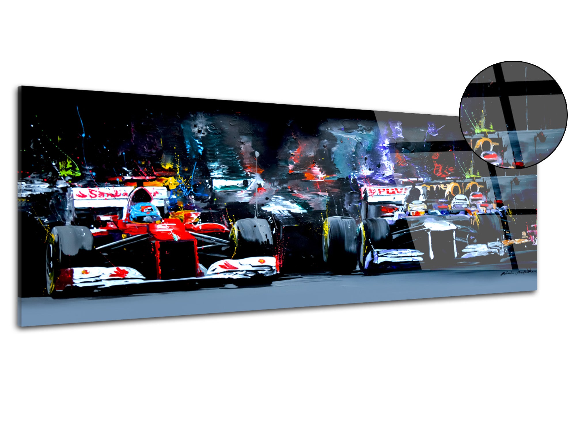Tableau sur plexiglas imprimée F1 ambiance | Leroy Merlin