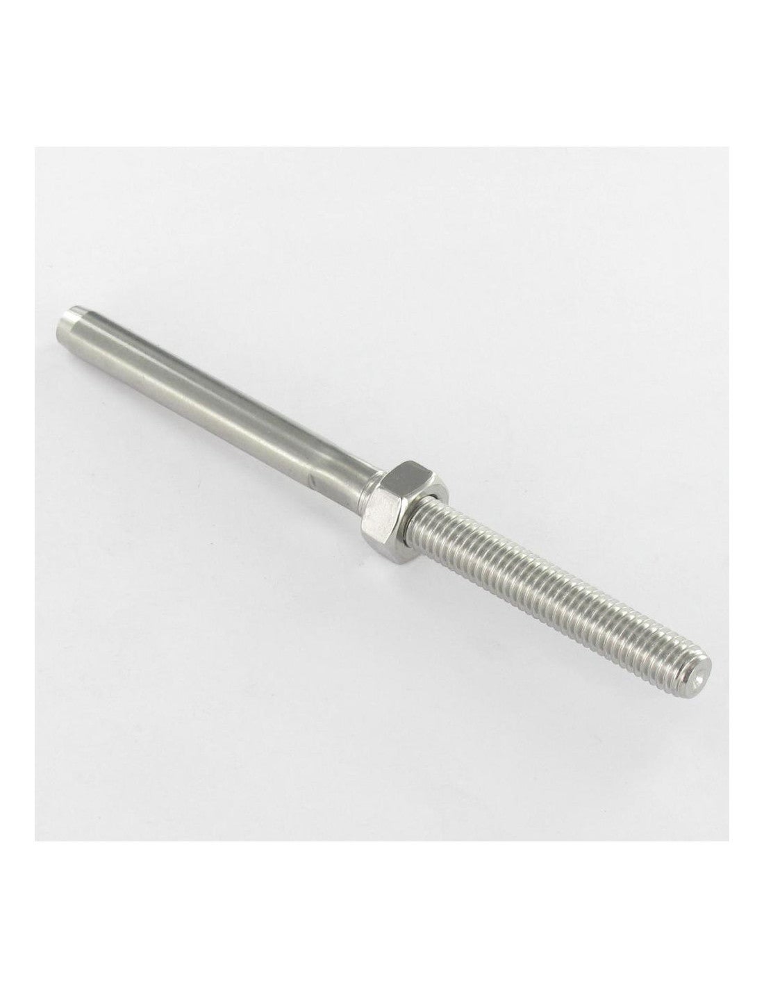 Embout à sertir fileté Pas Droite Inox A4 Câble 4 M6 Longueur total 65 ...