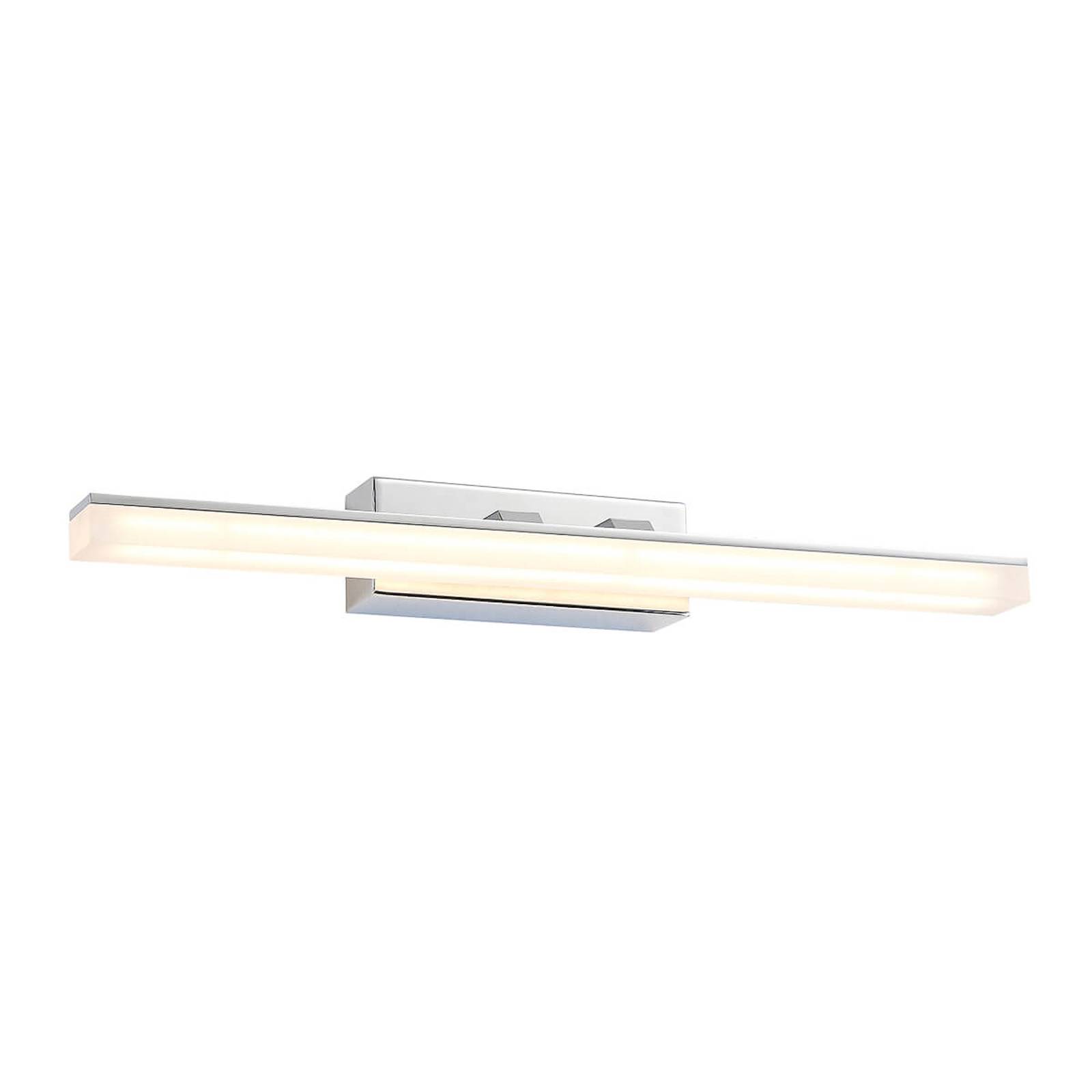 Lucande Aplique LED para baño Julie, 46cm, cromo, metal, IP44, lámparas ...