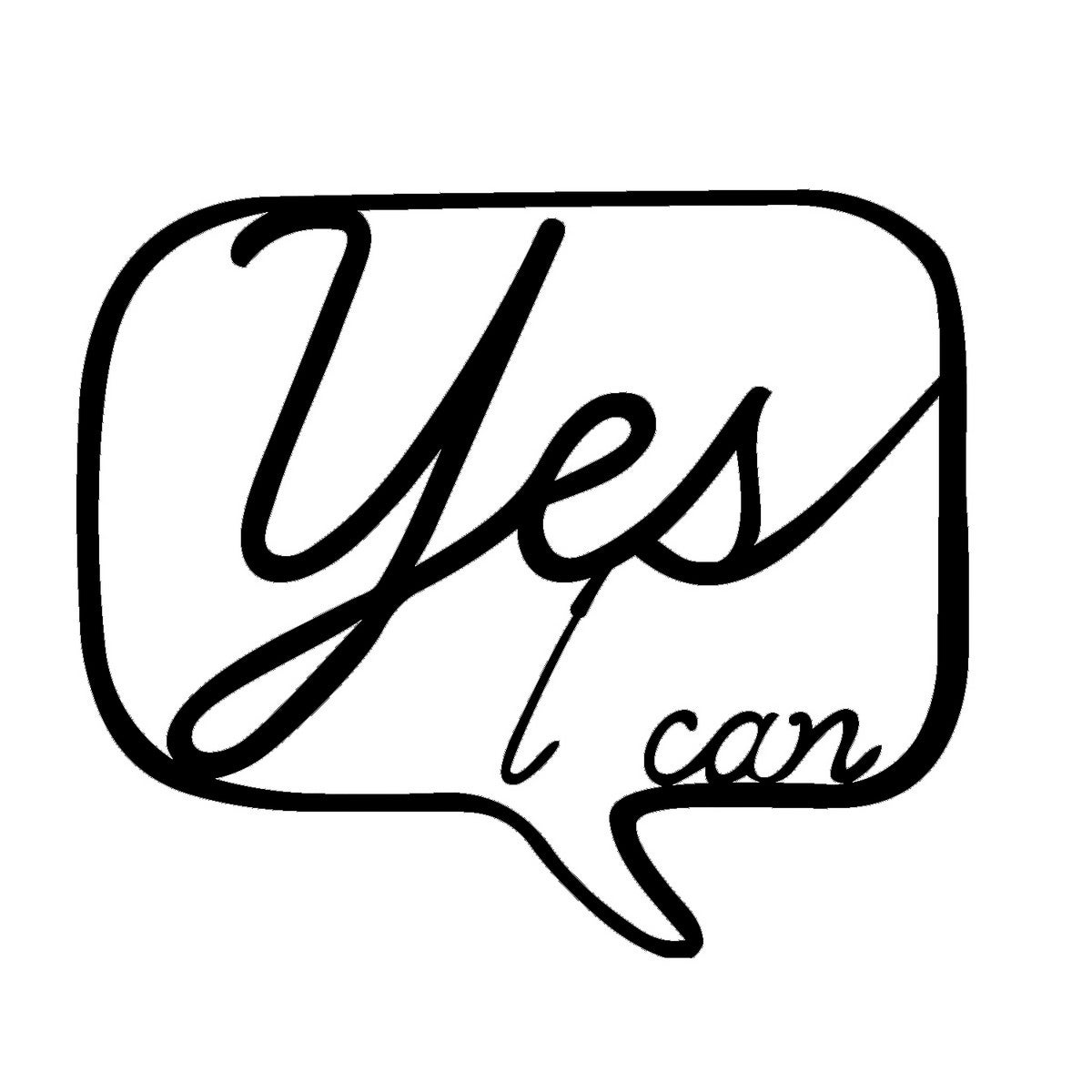 Décoration en Métal Yes I can, Métal, Noir, EPIKASA | Leroy Merlin