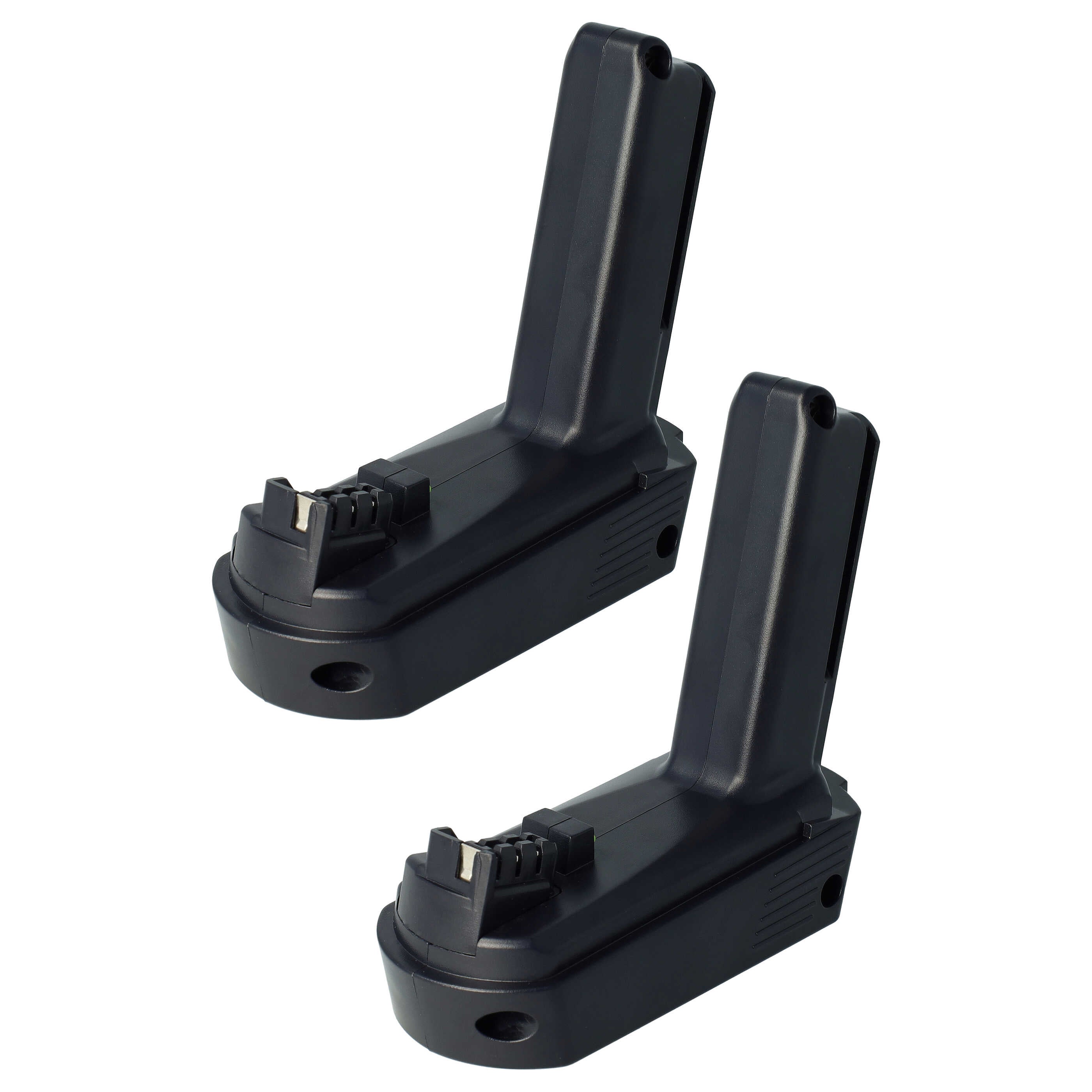 EXTENSILO 2x Batteries remplacement pour Festool 498336, 498338, 498339 ...