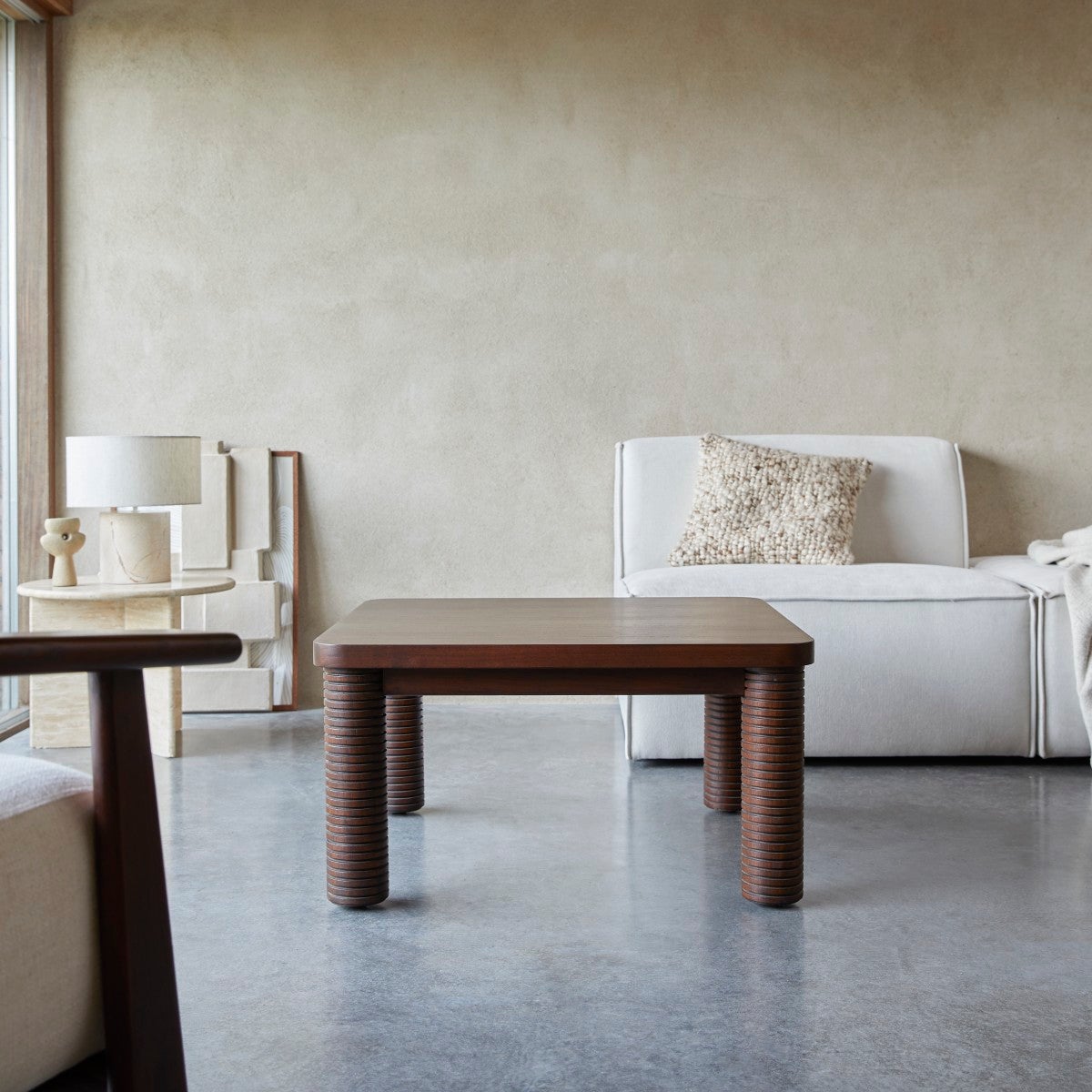 Tikamoon Tavolino in legno di mindi 80 x80 Leandro | Leroy Merlin