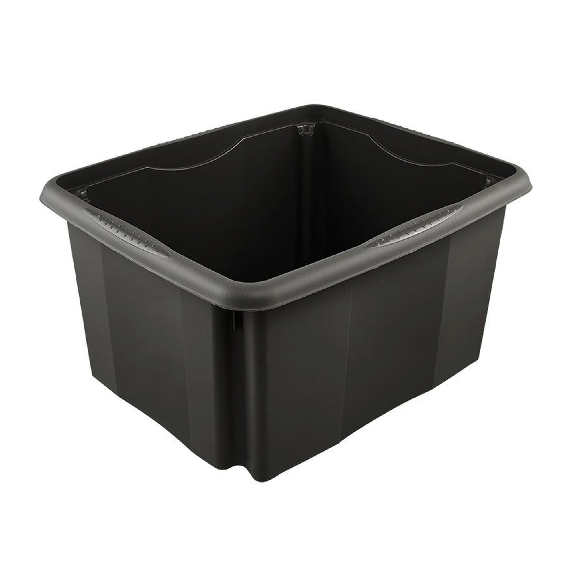 Bac de rangement en plastique 24 litres - Gris Foncé | Leroy Merlin