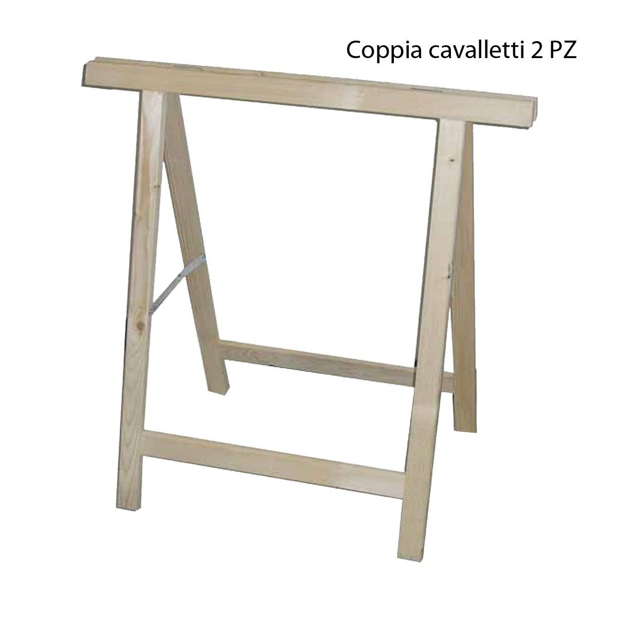 Coppia Cavalletti in Legno da Lavoro Pieghevoli Salvaspazio Pittura Fai ...