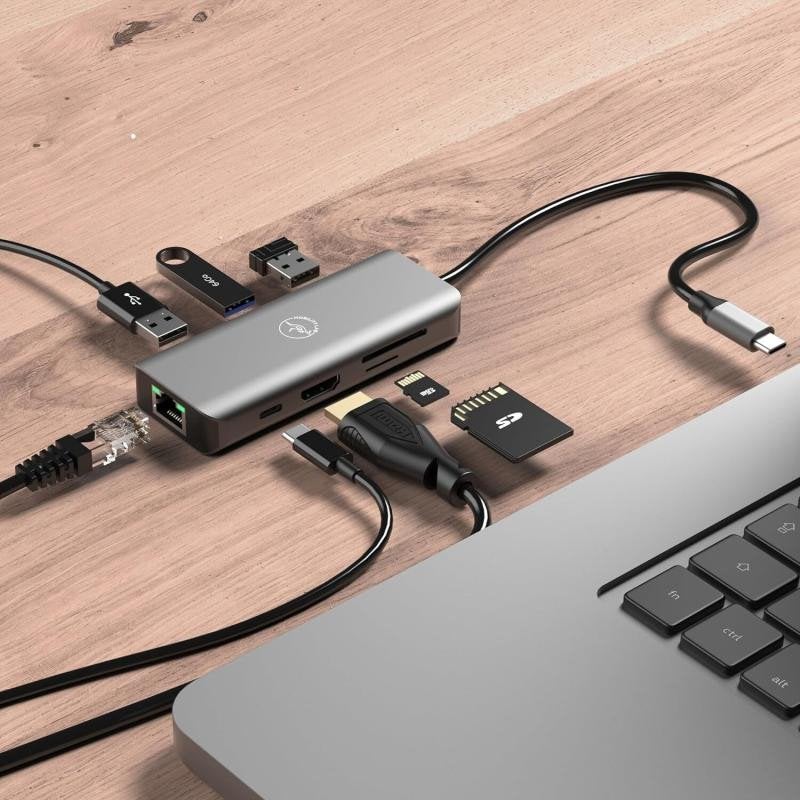 Hub usb-mini dock 8 en 1 usb-c Mobility Lab ML312880 | Leroy Merlin