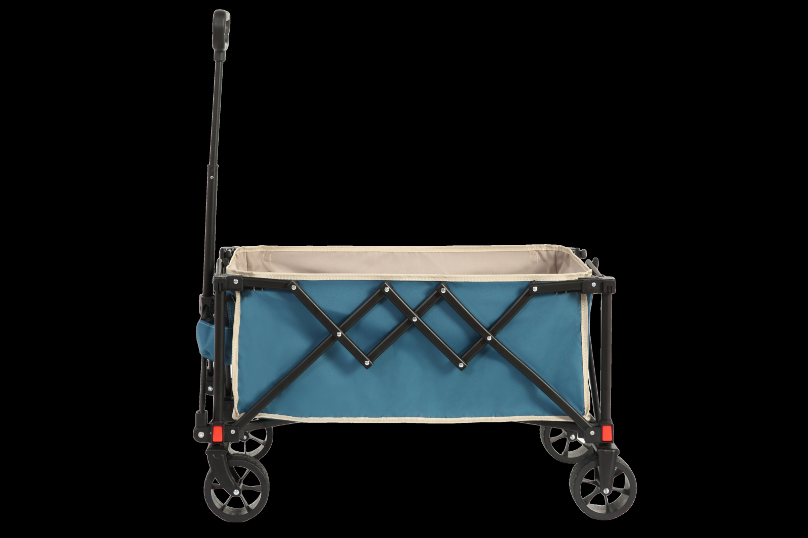 Carrito plegable, carrito de jardín resistente con asa ajustable ...