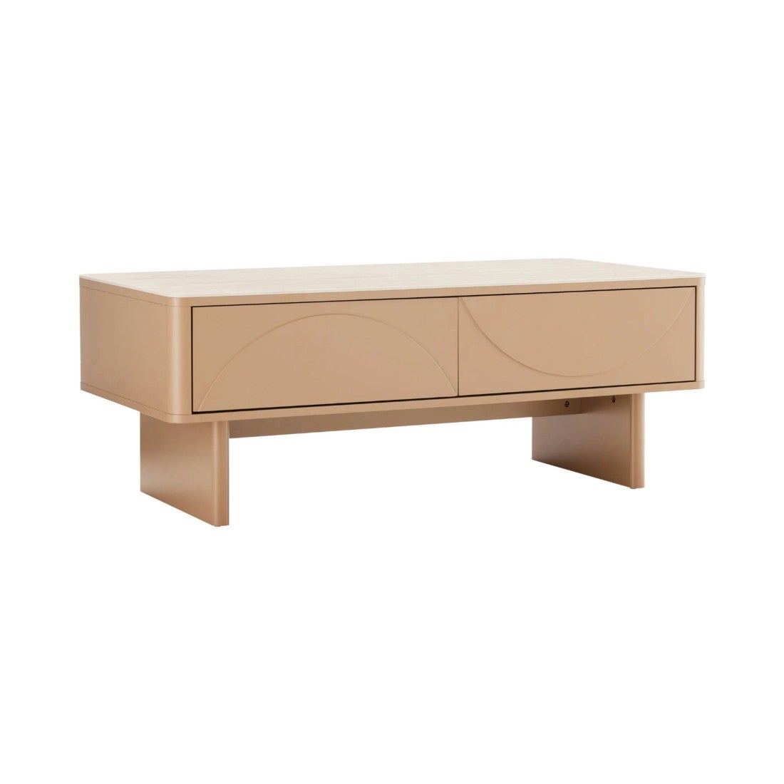 Mesa de centro elegante MIYA 120 cm cachemira efecto travertino – 2 ...