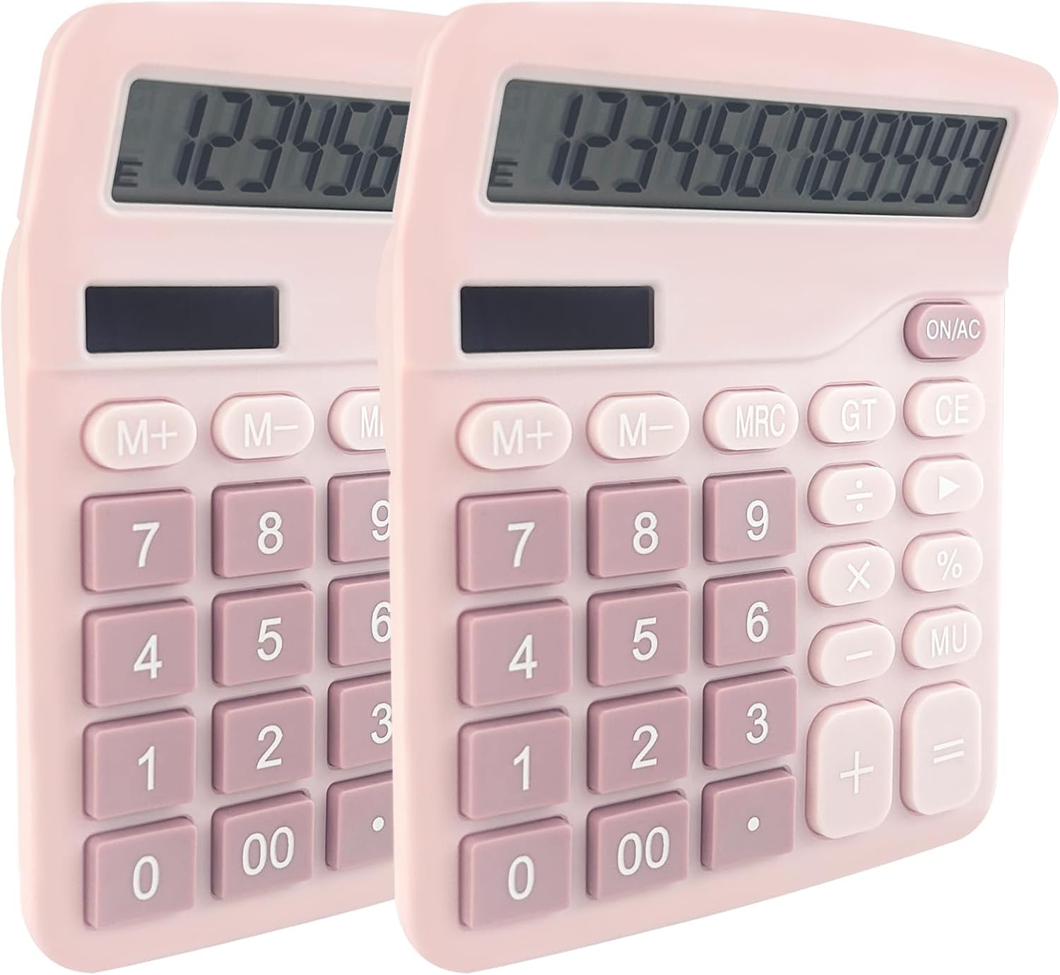 Calculadora solar de escritorio de 2 piezas con pantalla LCD de 12 ...