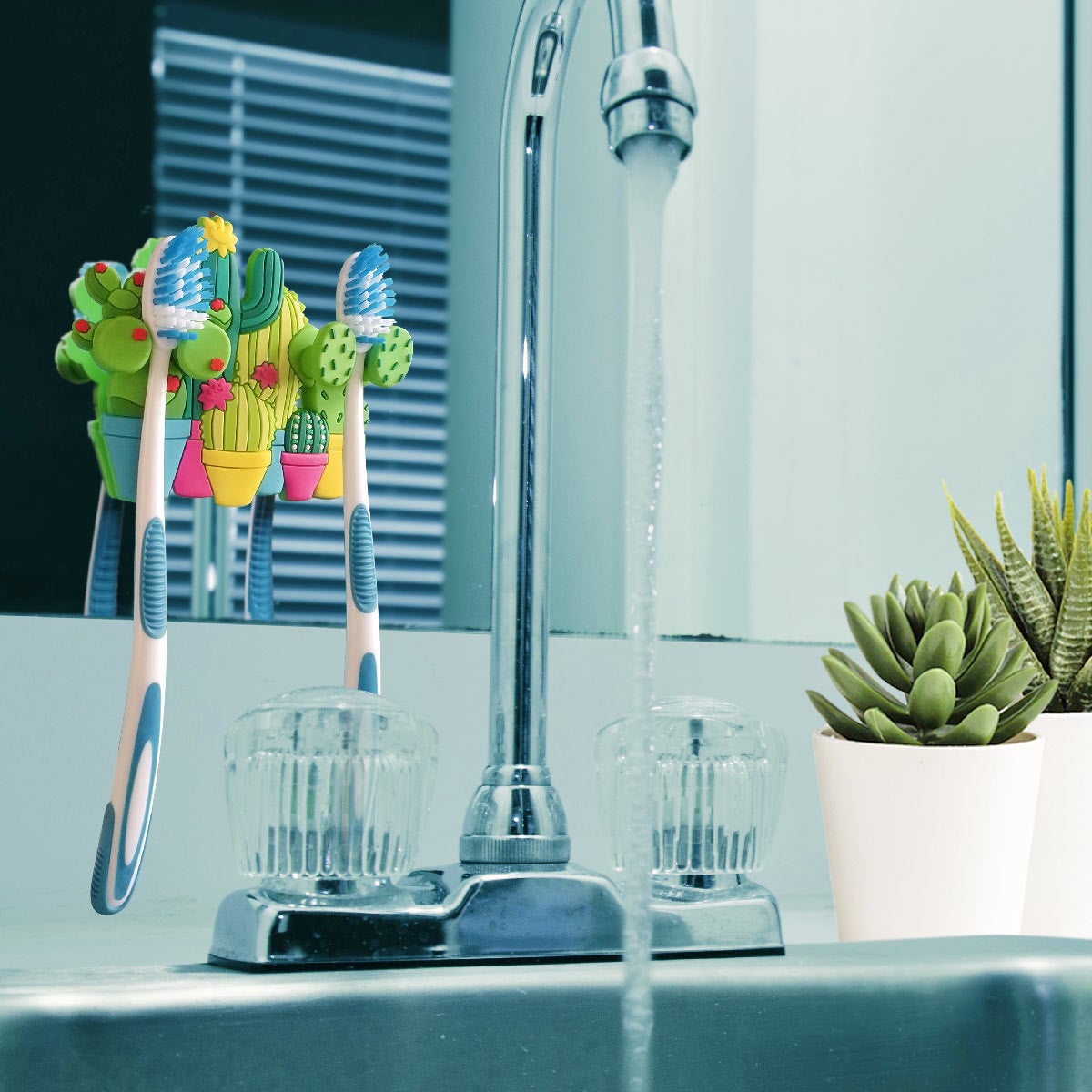 Support porte brosse à dents - Ani-toothi Frog 2 | Leroy Merlin