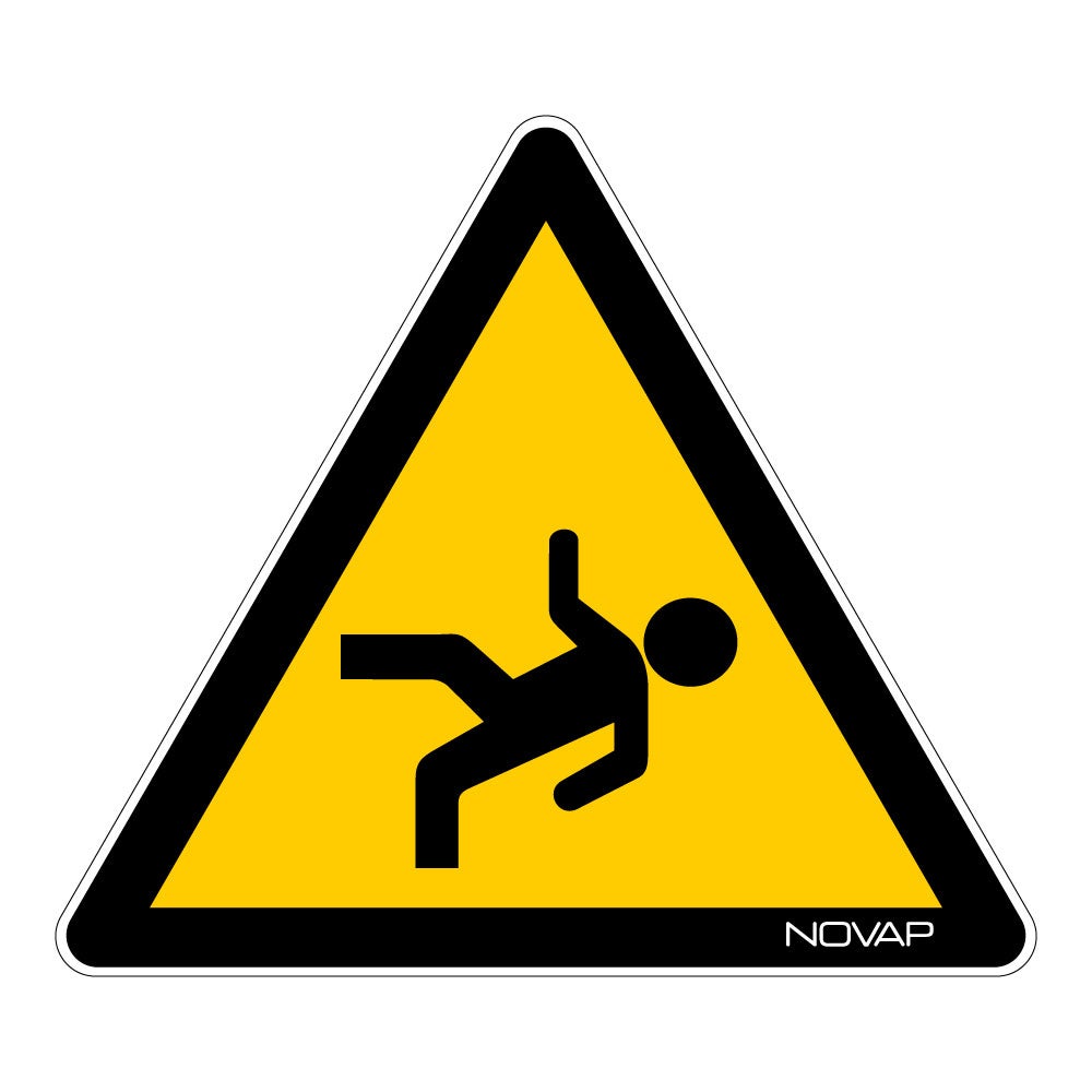 Panneau Danger de chute - Rigide Triangle 100mm - 4180168 | Leroy Merlin