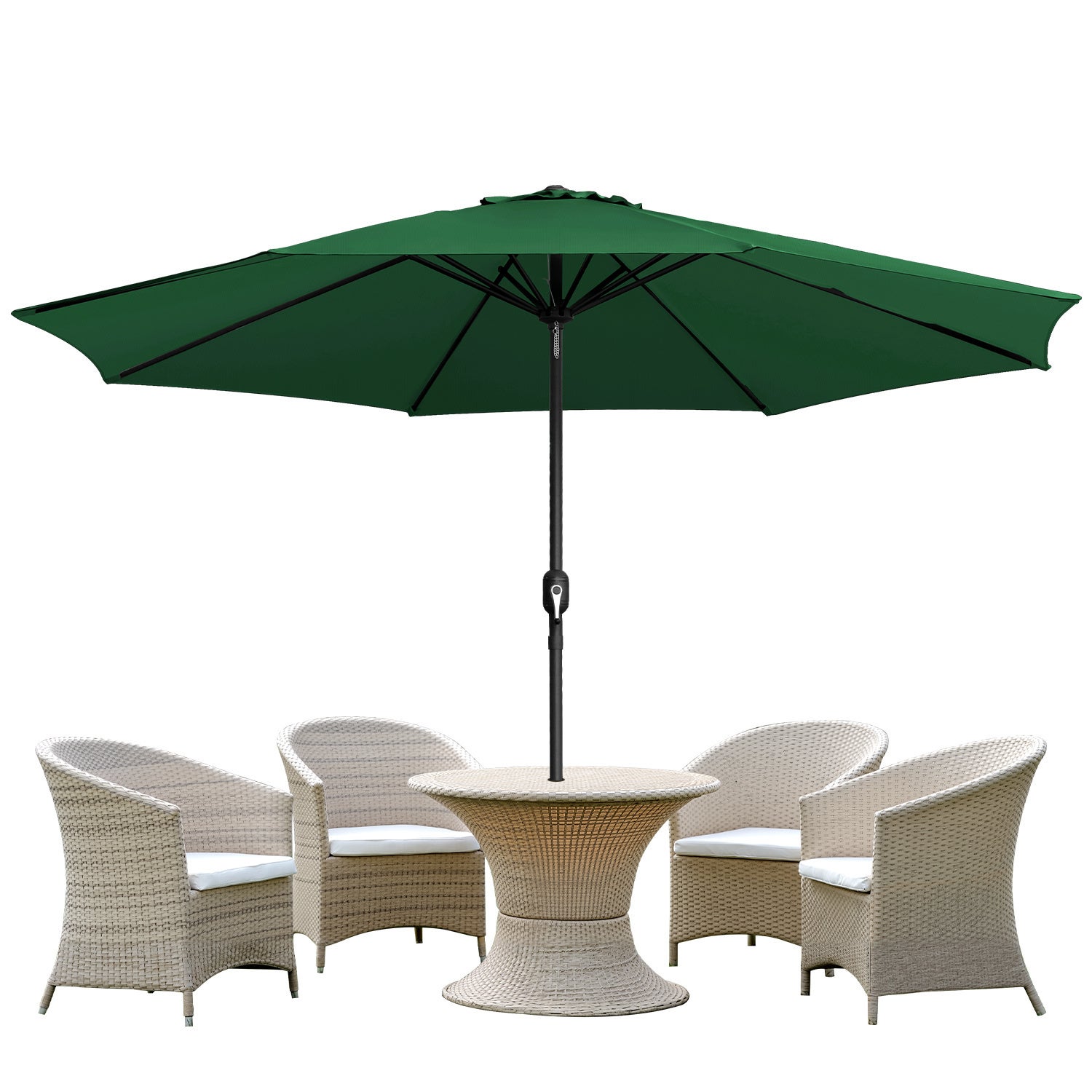 Parasol de jardin 3,5 m emboîtable – Structure démontable, usage ...