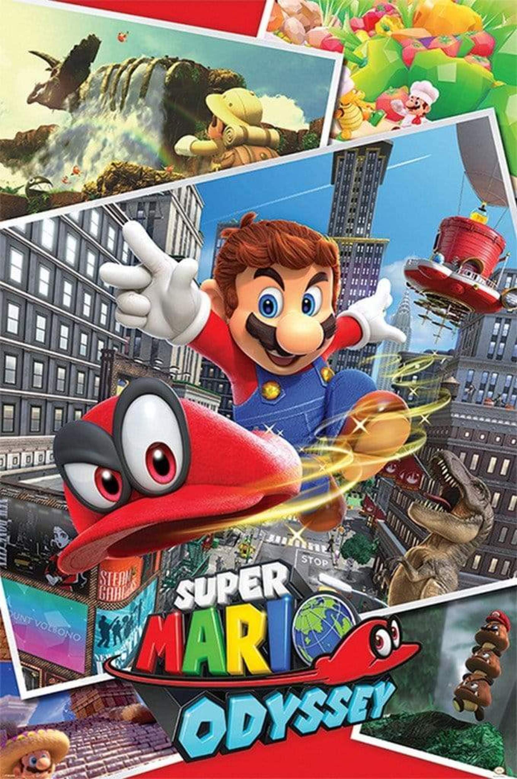 Poster Super Mario - Odyssey Collage 61x91.5cm | Leroy Merlin