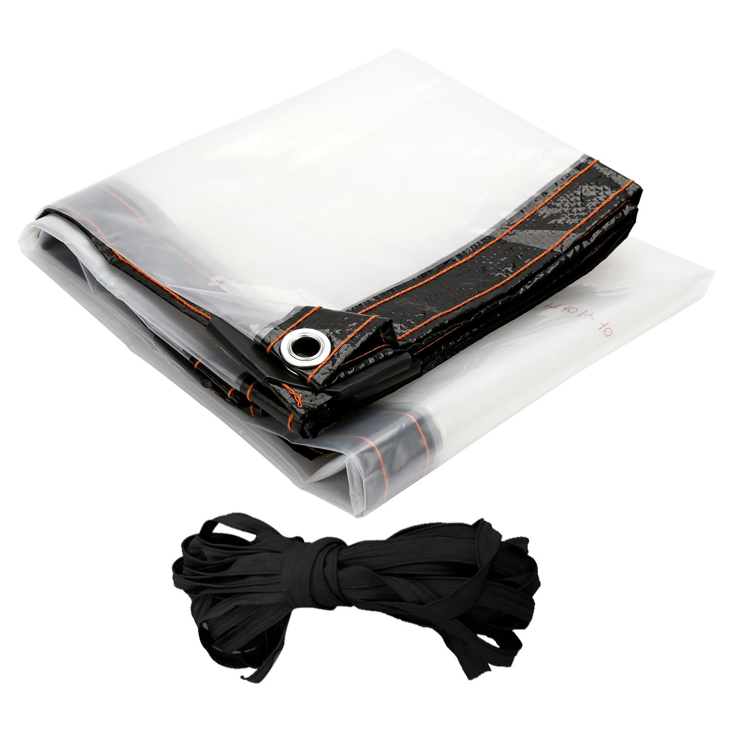 Bâche Transparente 200 × 400 cm avec Oeillets, Durable Bâche de ...