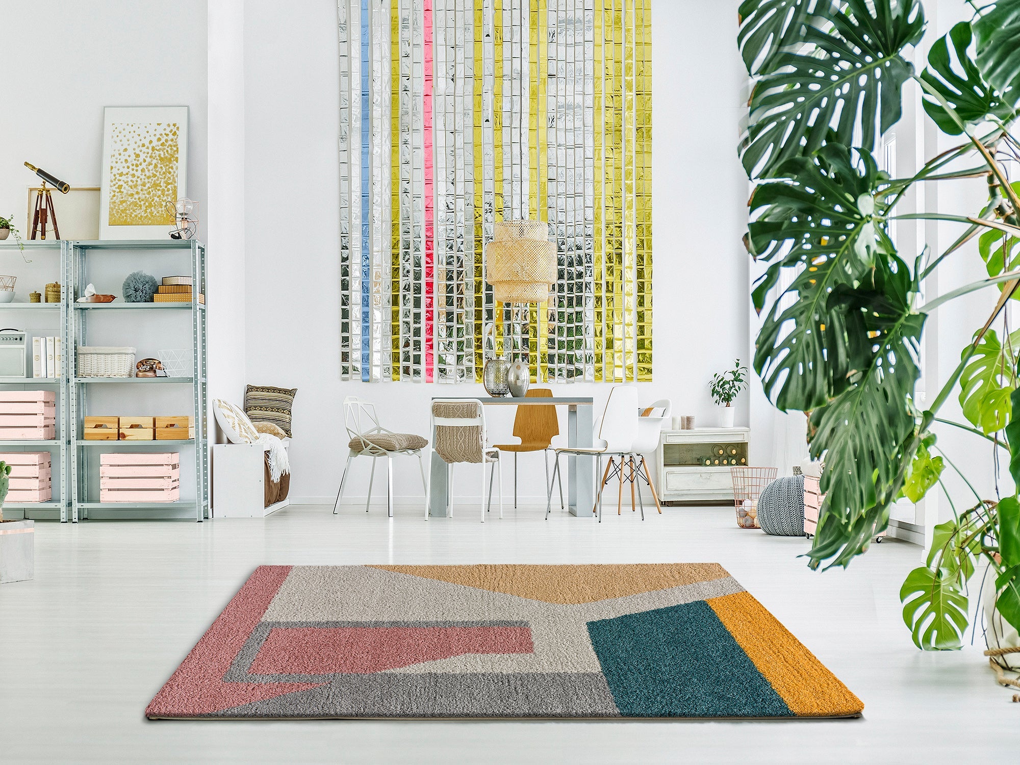 Tapis intérieur multicolore rectangulaire l.160 x L.230 cm KALYNA ...