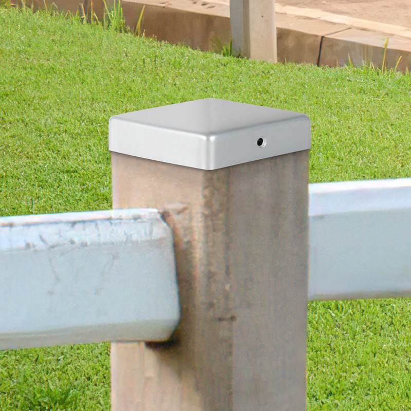 10x Tapa de poste Tapa de poste Tapa de valla Tapa de poste Plata 71mm ...