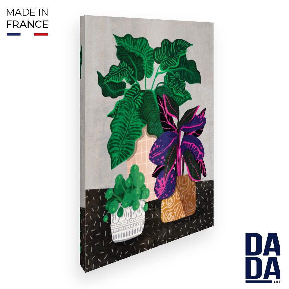 Toile Plantes en pot / 60x90cm / Fabriqué en France / DADA ART | Leroy ...