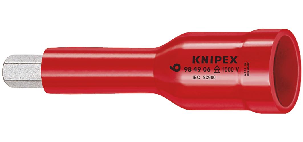 KNIPEX 98 49 06 Douilles pour vis 6 pans creux avec carré femelle ...