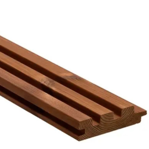 Pack 10 lamas revestimiento de pared de madera termotratada de abeto ...