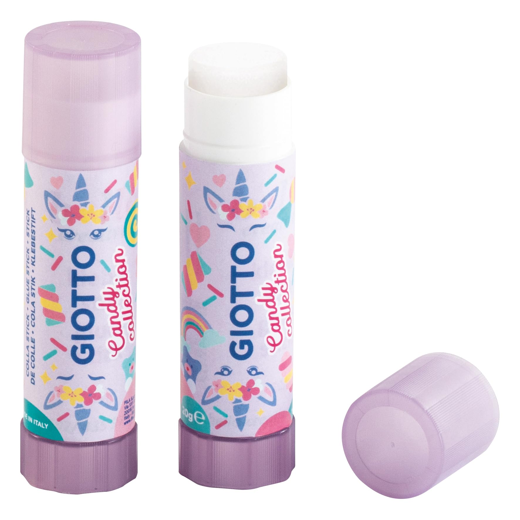 GIOTTO- Stick di Colla Candy Collection, Colore Trasparente, F546700 ...