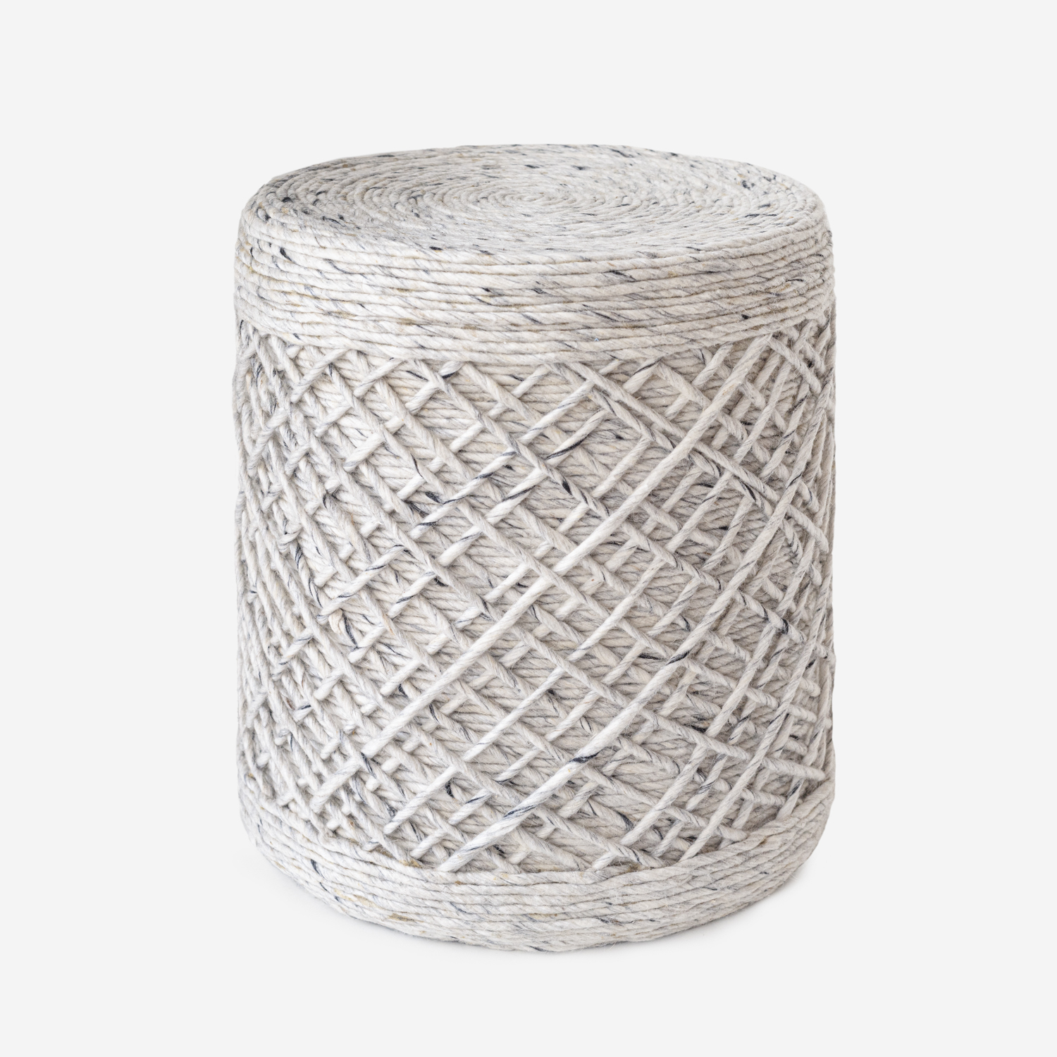 PUF LANA CREMA Ø42X42CM | Leroy Merlin