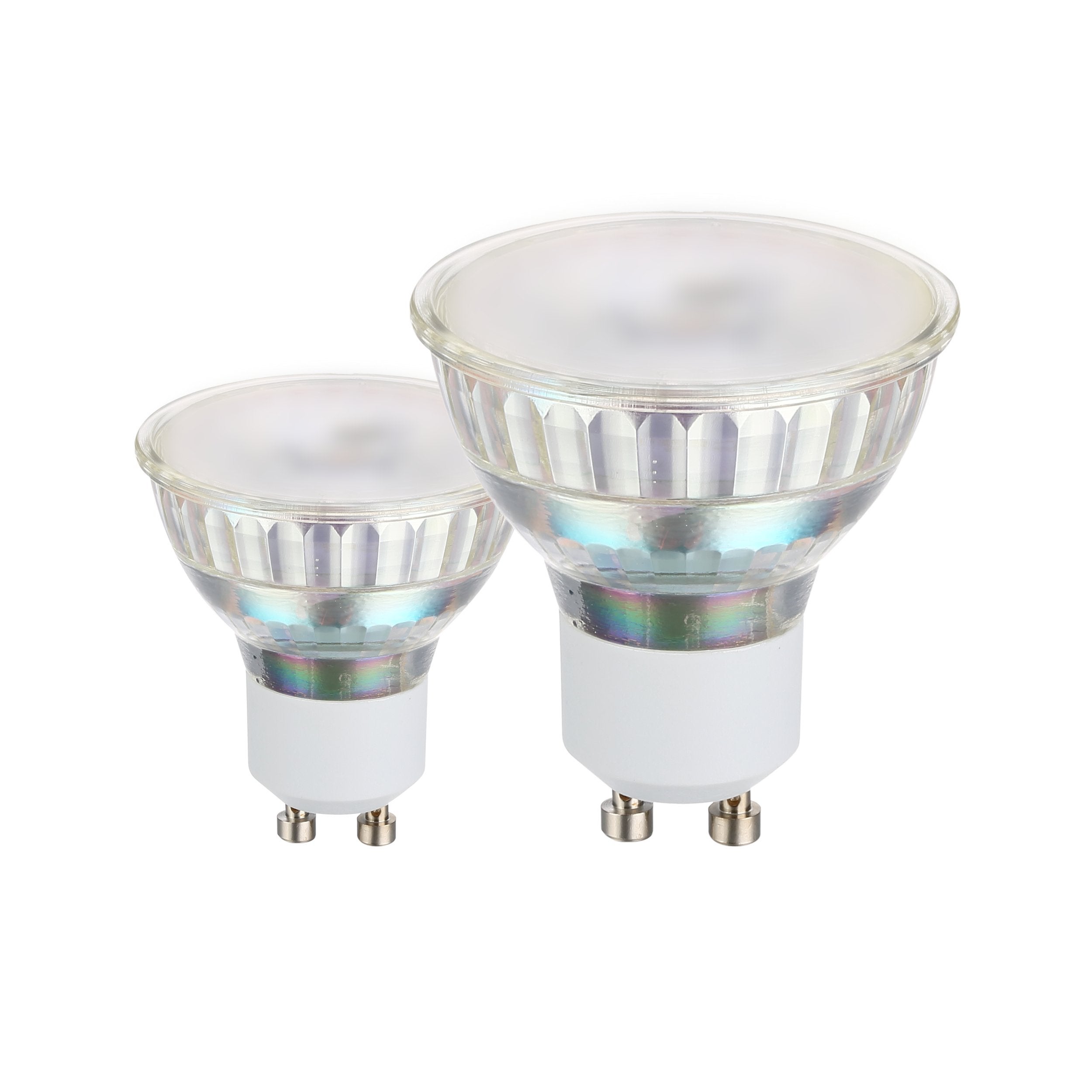 Ampoule LED GU10 2X1,8W verre satiné | Leroy Merlin