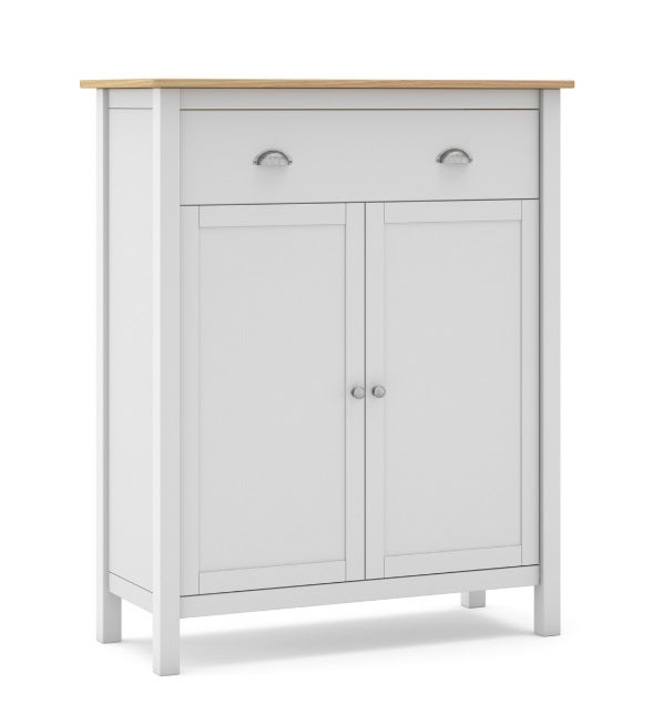 Mueble auxiliar Misti madera blanco roble 110 cm | Leroy Merlin