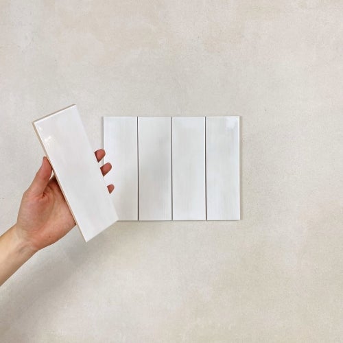 Faience Style Métro Blanc ISLAND White 6,5x20 - Les Carreaux de Jean ...