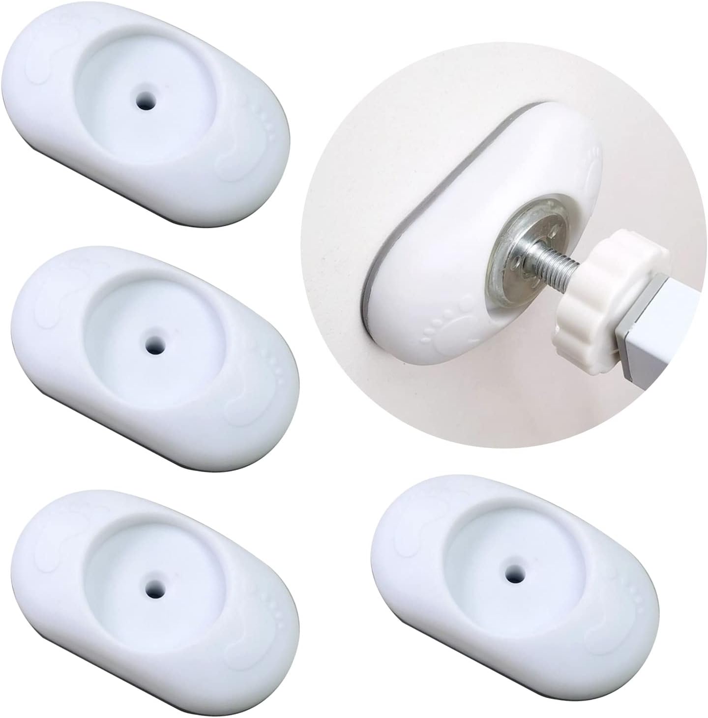 Lot de 4 (elliptique) protections murales de sécurité pour barrière d ...