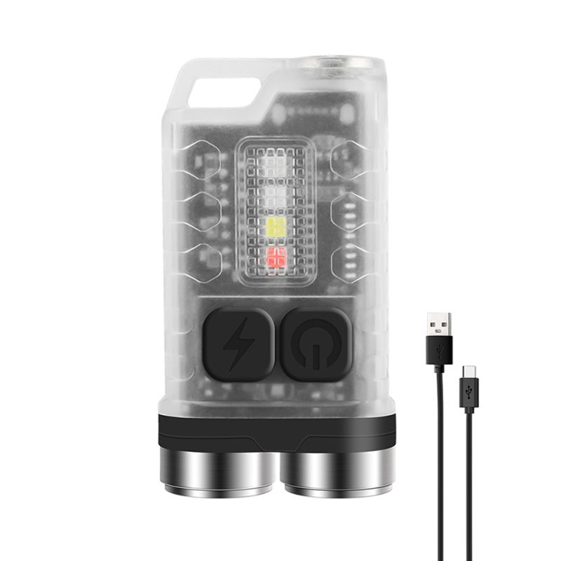 Mini lampe torche LED porte-clés rechargeable, lampe de poche étanche ...