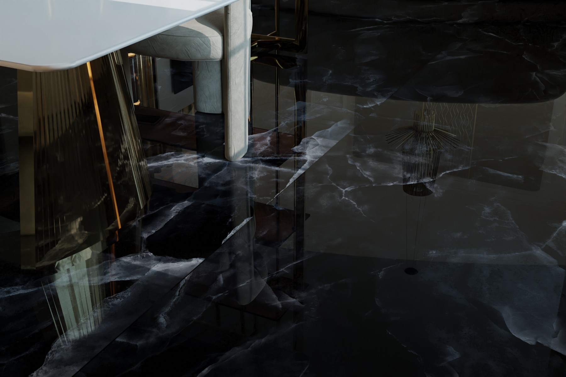 Marbre Onyx Noir mat - Carrelages 60x120 cm, 9 mm | Leroy Merlin